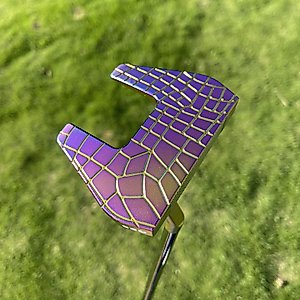 Calong Super Golf Putter GSS 375g CNC Milled Right Hand Crocodile Golf Club Putter with Headcover (Rainbow, 35)