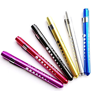 Bluelans Pen Light with Pupil Gauge LED Penlight for Nurses Doctors, Reusable Medical Penlight for Nursing Students Doctors Green