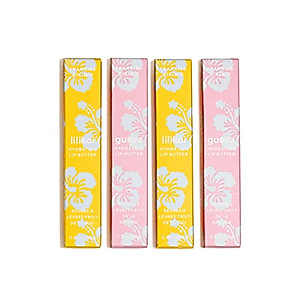 Frankies Bikinis Lip Butter Gloss, Sleeping Vegan Lip Mask Overnight, Moisturizing Lip Plumper, Vitamin E Lip Balm Moisturizer, Hydrating Lip Oil with Cocoa Butter, Made in USA, Lilikoi 0.7 Ounces