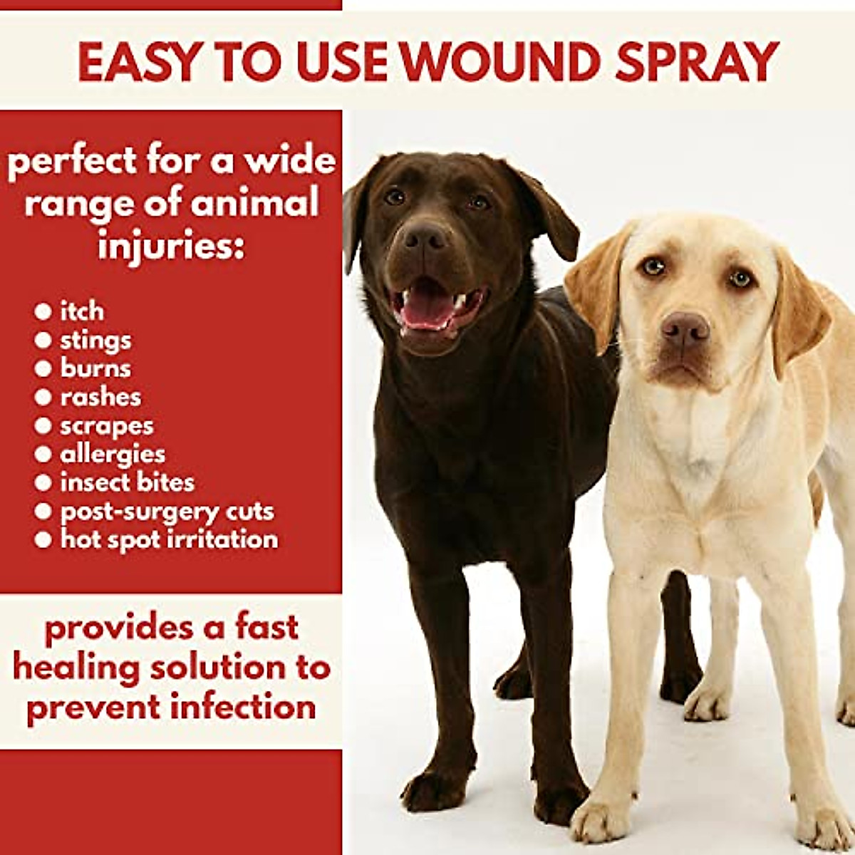 Ranch Remedy Topical First Aid Pain Relief Spray | Natural Wound Care for Infections, Itch, Warts, Rash, Hot Spot Treatment for Dogs, Cats & Farm Animals