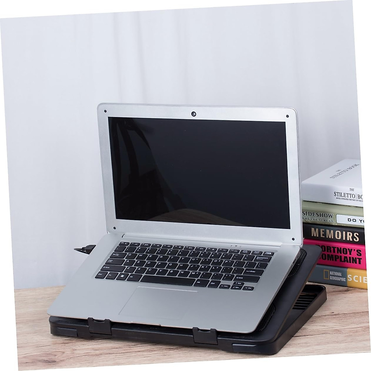Mikikit Laptop Fan Cooler Portable Fan Notebook Cooler C5 Laptop Cooling Pad Portable Laptop Cooler