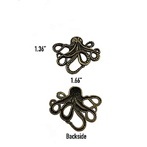 QiChi Bronze Color Octopus Keychain Steampunk swivel clasp