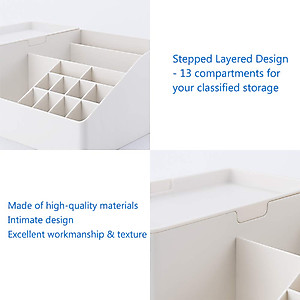 Poeland Cosmetic Storage Box Makeup Organizer Cabinet and Vanity Organizer