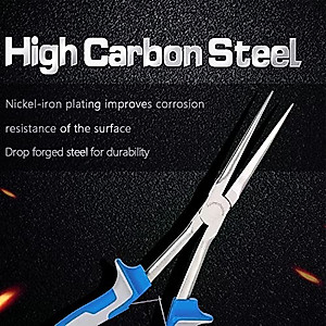 SPEEDWOX Long Reach Needle Nose Pliers 7 Inches Slim Extra Long Nose Pliers Mini Precision Wire Looping Fine Pliers for Jewelry Making, Bending Wire and Small Object Gripping, Smooth Jaws