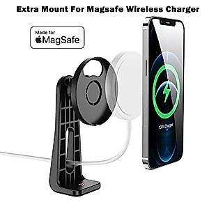 UBeesize Magnetic Tripod Mount Holder for MagSafe Phone - Universal Magnetic Phone Holder with Selfie Light, 360° Rotatable Stand for iPhone 14/13/12 Smartphone Clip Adapter