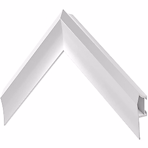 Frame My TV Deco TV Frames Alloy Prismatic - Pure White Bezel Compatible ONLY with Samsung The Frame TV (3 inch Color Chip)