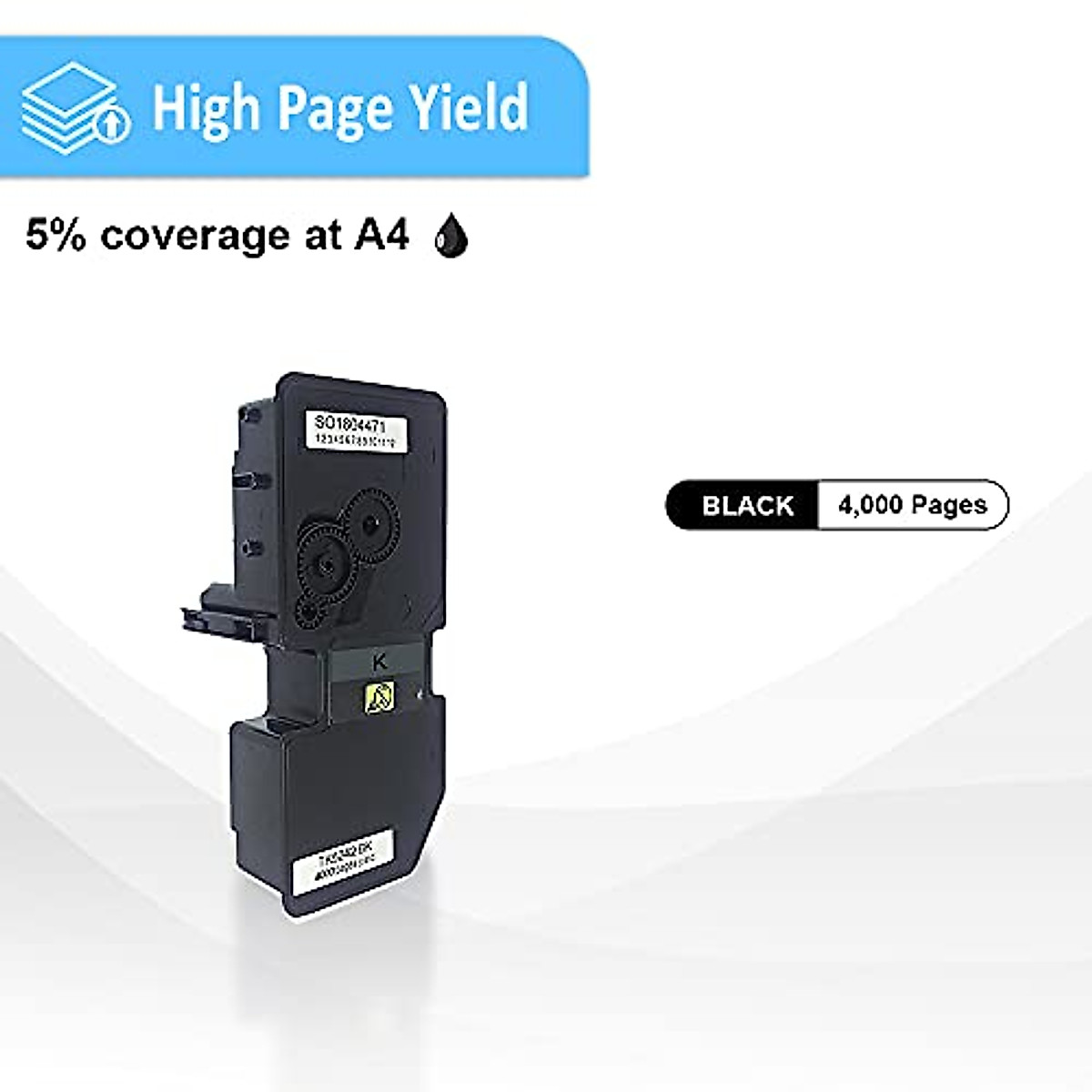 Compatible Toner Cartridge TK5242 TK-5242 Black 4000 Pages for Kyocera ECOSYS P5026cdn P5026cdw M5526cdn M5526cdw Laser Printers