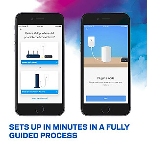 Linksys VLP01 Velop Dual Band AC1200 Mesh WiFi System | 1 Pack Router Replacement