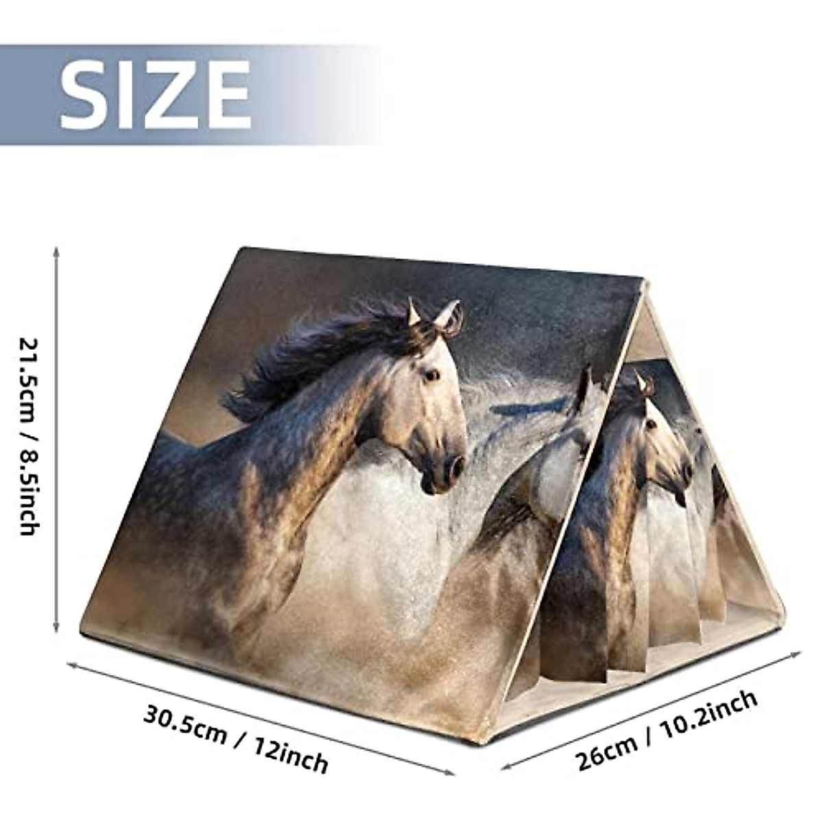 Y-DSIWX Guinea Pig Hideout House Bed, Cool Horse Running Rabbit Cave, Squirrel Chinchilla Hamster Hedgehog Nest Cage