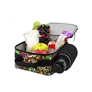 Super Mario Bros Boy's Girl's Meal Holder, Soft Insulated School Lunch Box (Multicolor, One Size)