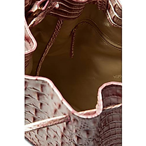 BRAHMIN Melbourne Marlowe Bucket Bag Pink Icing One Size