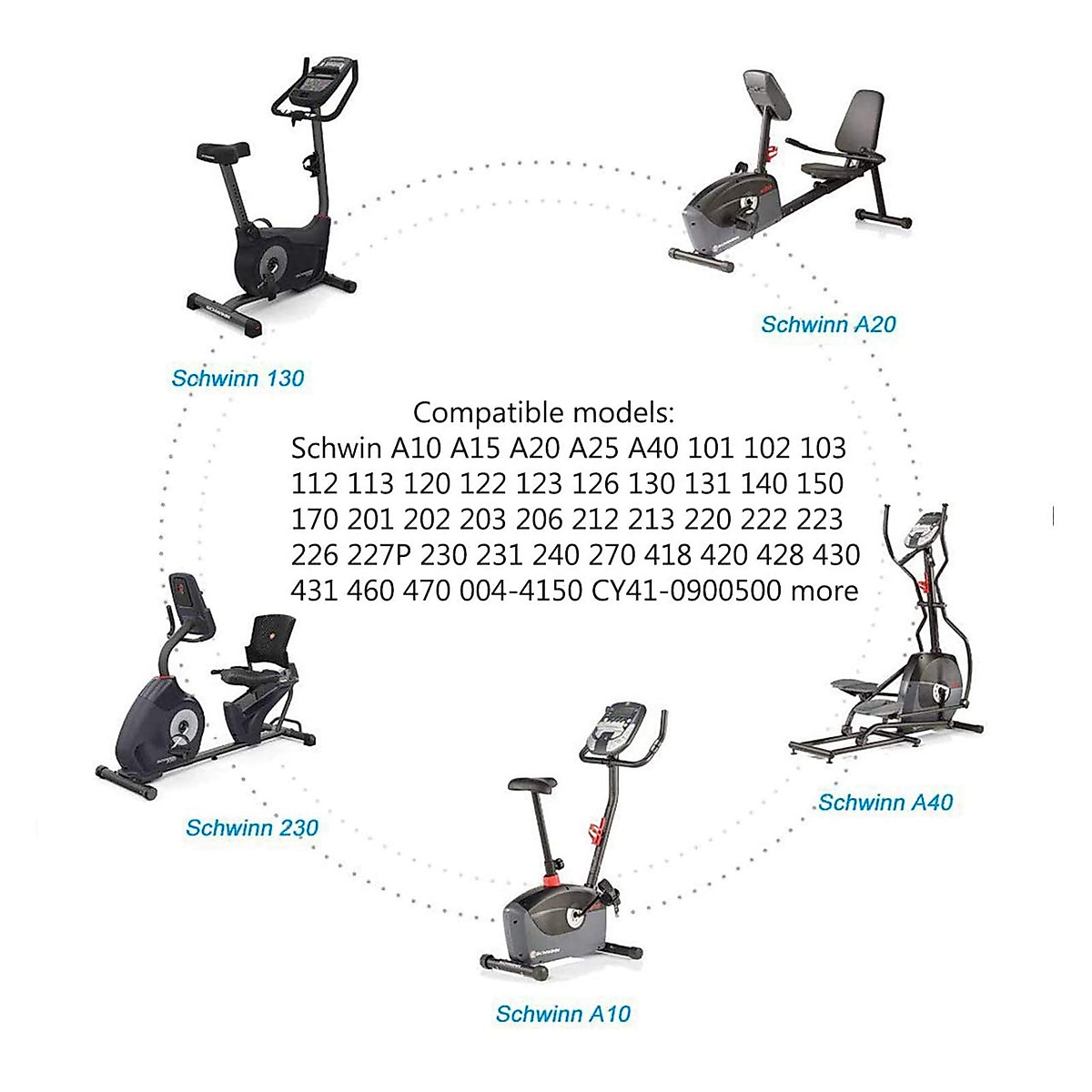 9V AC Power Adapter for Schwinn 270 170 430 A10 A20 420 460 101 130 150 202 220 230 240 Schwinn Stationary Bike Power Cord for Exercise Elliptical Recumbent Upright Trainer Power Supply
