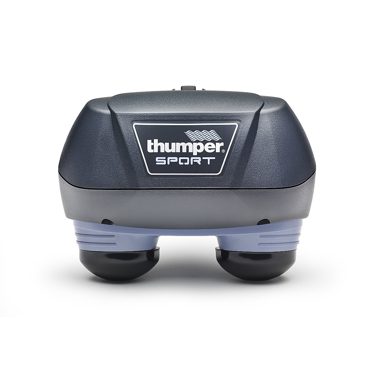 Thumper Sport Percussive Massager - Deep tissue home use massager for muscles, back, shoulders, legs, arms. Portable percussive therapy action electric handheld massager with long handle