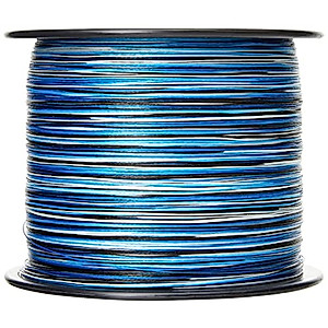 SpiderWire Stealth® Superline, Blue Camo, 15lb | 6.8kg, 200yd | 182m Braided Fishing Line, Suitable for Saltwater and Freshwater Environments