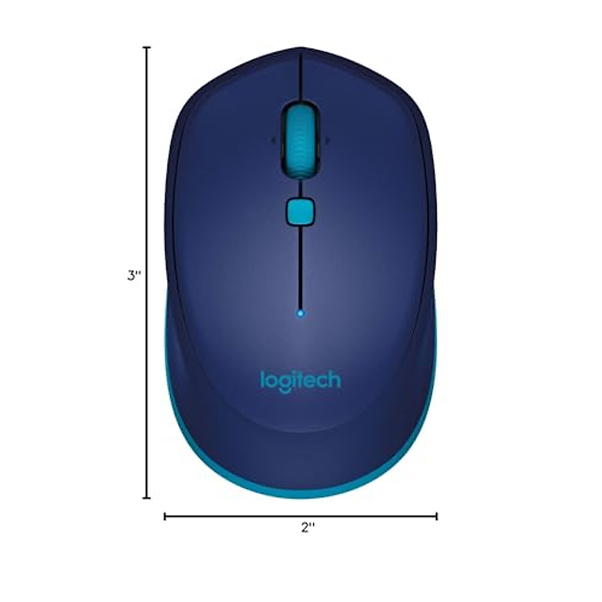 Logitech M535 Bluetooth Mouse, Blue, Discontinued