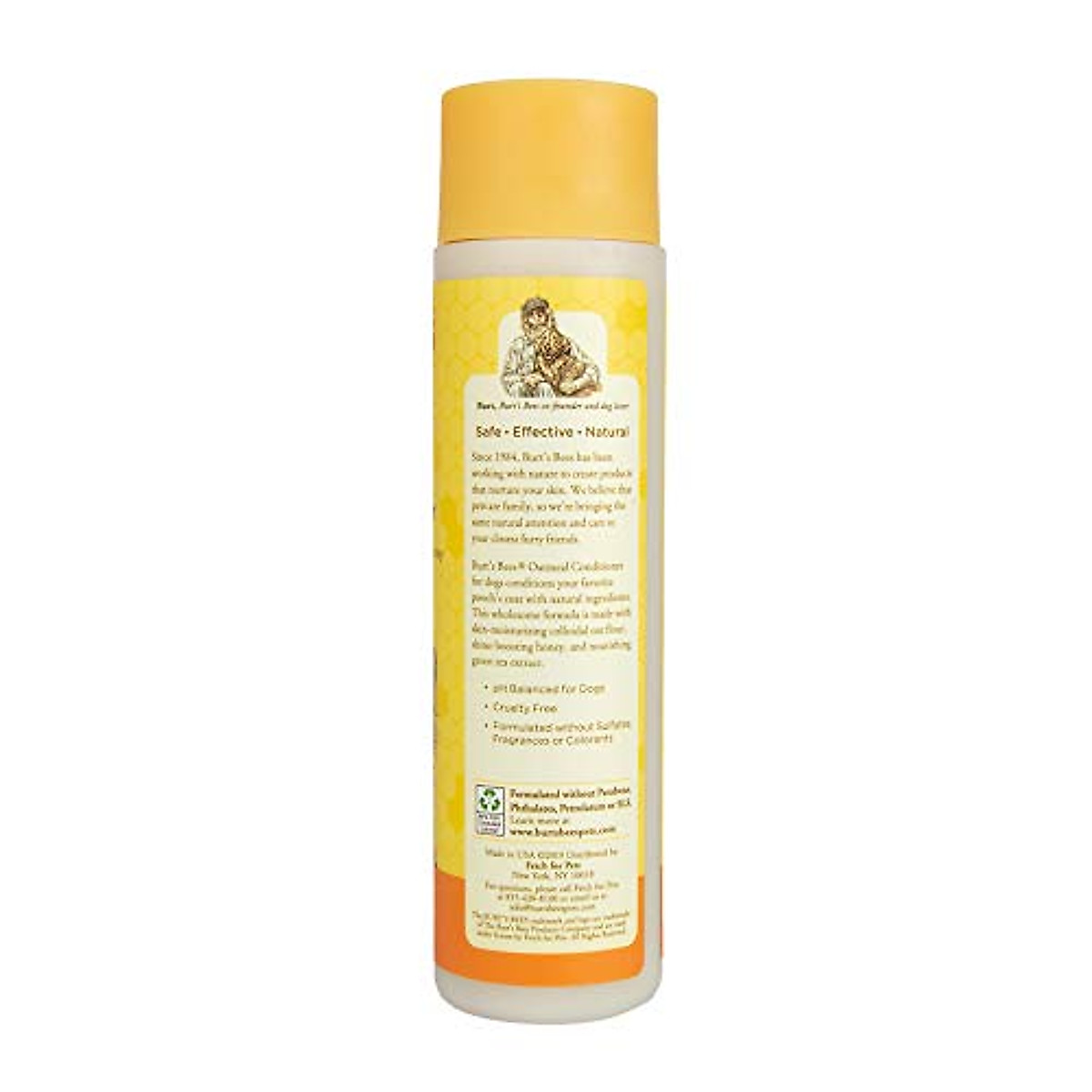 Burt's Bees for Pets Naturally Derived Oatmeal Conditioner with Colloidal Oat Flour & Honey - Dog Oatmeal Shampoo - Cruelty Free, Made in the USA - 10 Oz - 2 Pack