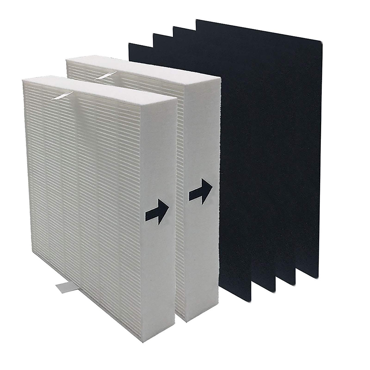 PUREBURG HPA100 True HEPA Replacement Filter Set Compatible with Honeywell HPA090 HPA094 HPA100 HPA104 HPA105 HPA106 Console Series Air Purifiers, Part Number HRF-R1 HRF-AP1 HRF-ARVP100