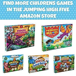 Jumping High Fives Baby Penguin Racing Board Game - Snowy Penguin Race Game for 2-4 Kids Ages 4 and Up, Children Learn New Skills While Sliding Down The Iceberg to Reach The Polar Party