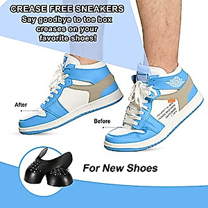 YIONEFLY 6 Pairs Shoe Crease Protectors - Prevent Sneaker Creases and Toe Box Decrease - Fits Air Force, Jordan, Dunk & More - Shoe Anti Creases Guard for Women's Shoes (Size 5-8.5)