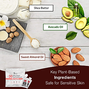 Moptrek Size Diaper Rash Cream | Individually Wrapped Packets | Travel Size Diaper Cream and Ointment for Treatment & Prevention of Diaper Rash | Safe for Baby's Sensitive & Delicate Skin (Polka Dots)