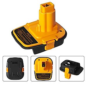 awokee Battery Adapter DM18D with USB,Compatible with Dewalt 18V Tools.Convert for DeWalt 20V & for Milwaukee M18 Lithium Battery to NiCad & NiMh Battery Tools