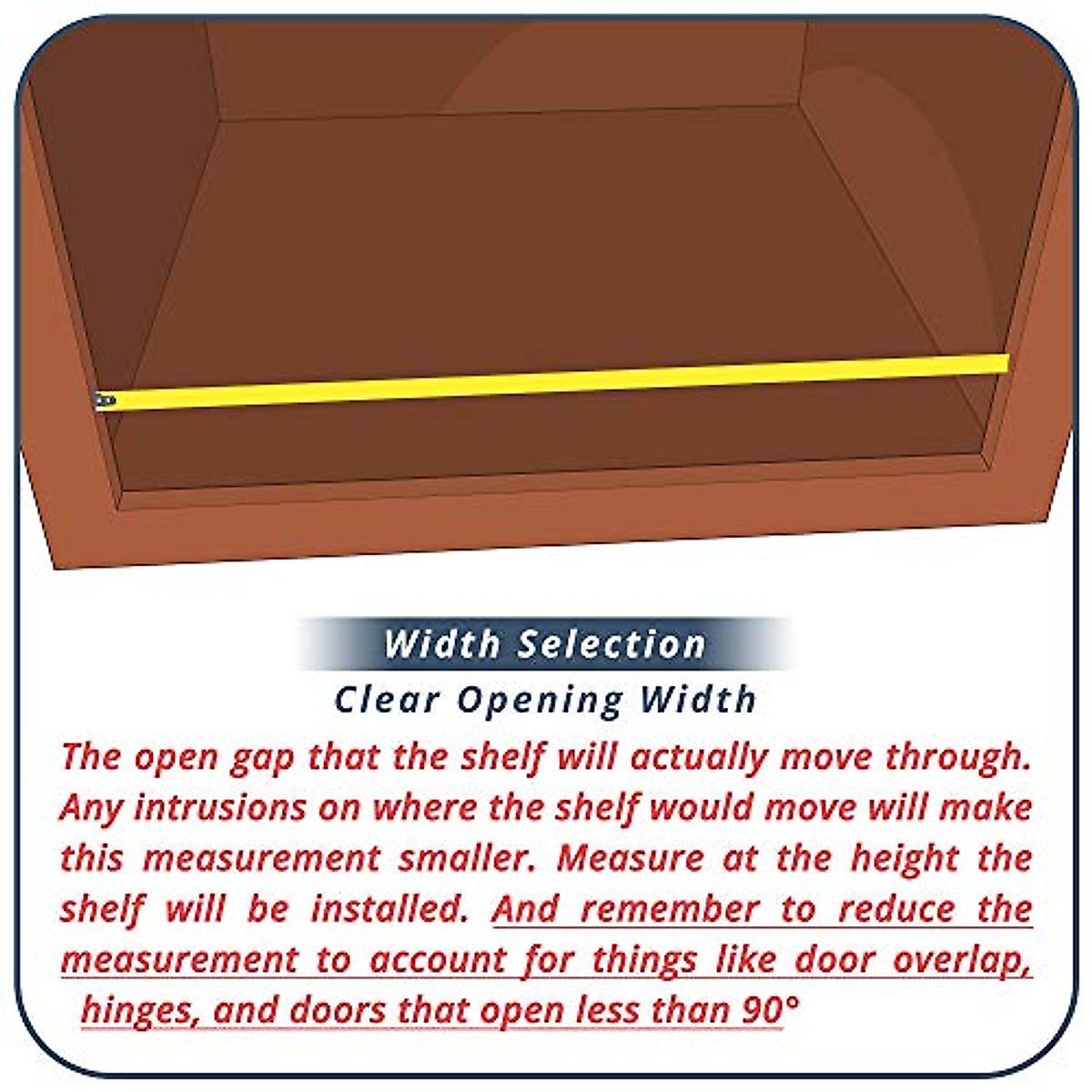 Sliding Pull-Out Shelf For Cabinets (Kitchen Replacement, Pantry Drawers, Cutlery Storage, etc.) 3 1/2" Tall - 21 3/4" Deep - Includes 3/4 Slides & Base Mounting - Clear Opening Width: (15")