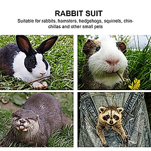 Scicalife Lovely Bunny Vest Harness and Leash Set Practical Pet Supplies for Ferret RatsLeash