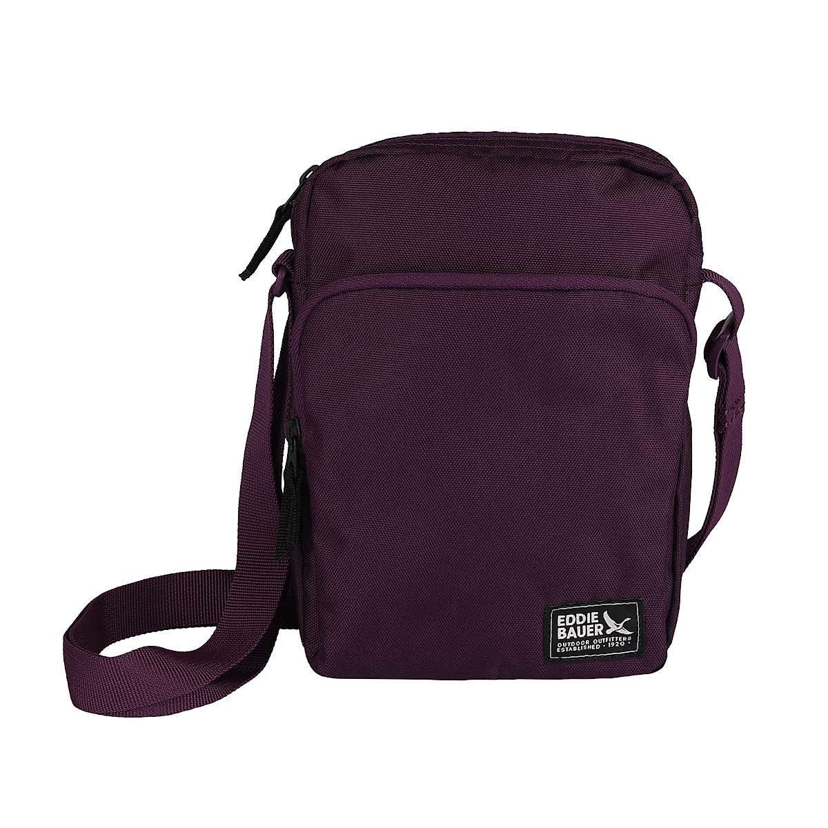 Eddie Bauer Jasper Crossbody Bag | Everyday Carry | Lightweight | Travel | Adjustable | 3L, Dark Plum, One Size