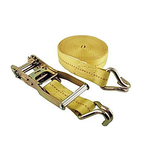 Erickson 78627 2" x 27' 10,000 lbs Load Limit Ratcheting Tie-Down Strap with Double J-Hooks