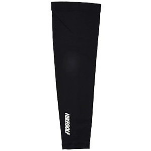 Nike Unisex Dri-Fit Solar Arm Sleeve (Black/White, Small/Medium)