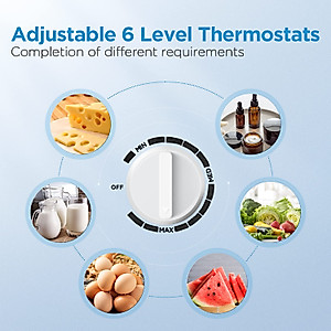 Midea WHS-87LB1 Refrigerator, 2.4 Cubic Feet, Black