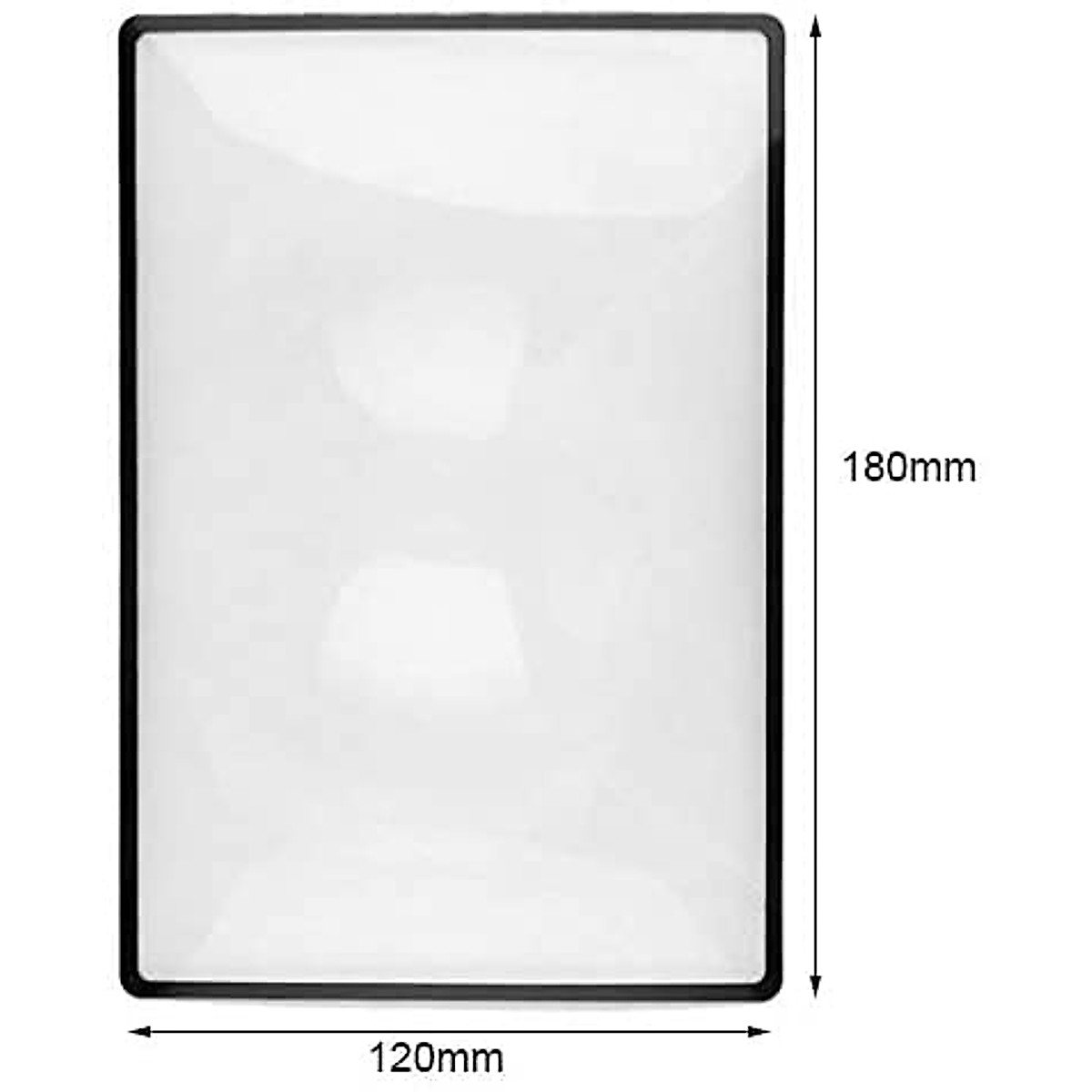 RZJZGZ 3X Premium Magnification Full Page Magnifier Fresnel Lenses Ideal for Reading Small Prints & Low Vision Seniors (2Pack)