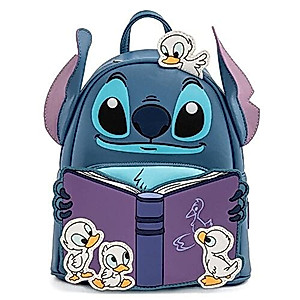 Loungefly Disney Lilo and Stitch Story Time Duckies Womens Double Strap Shoulder Bag Purse