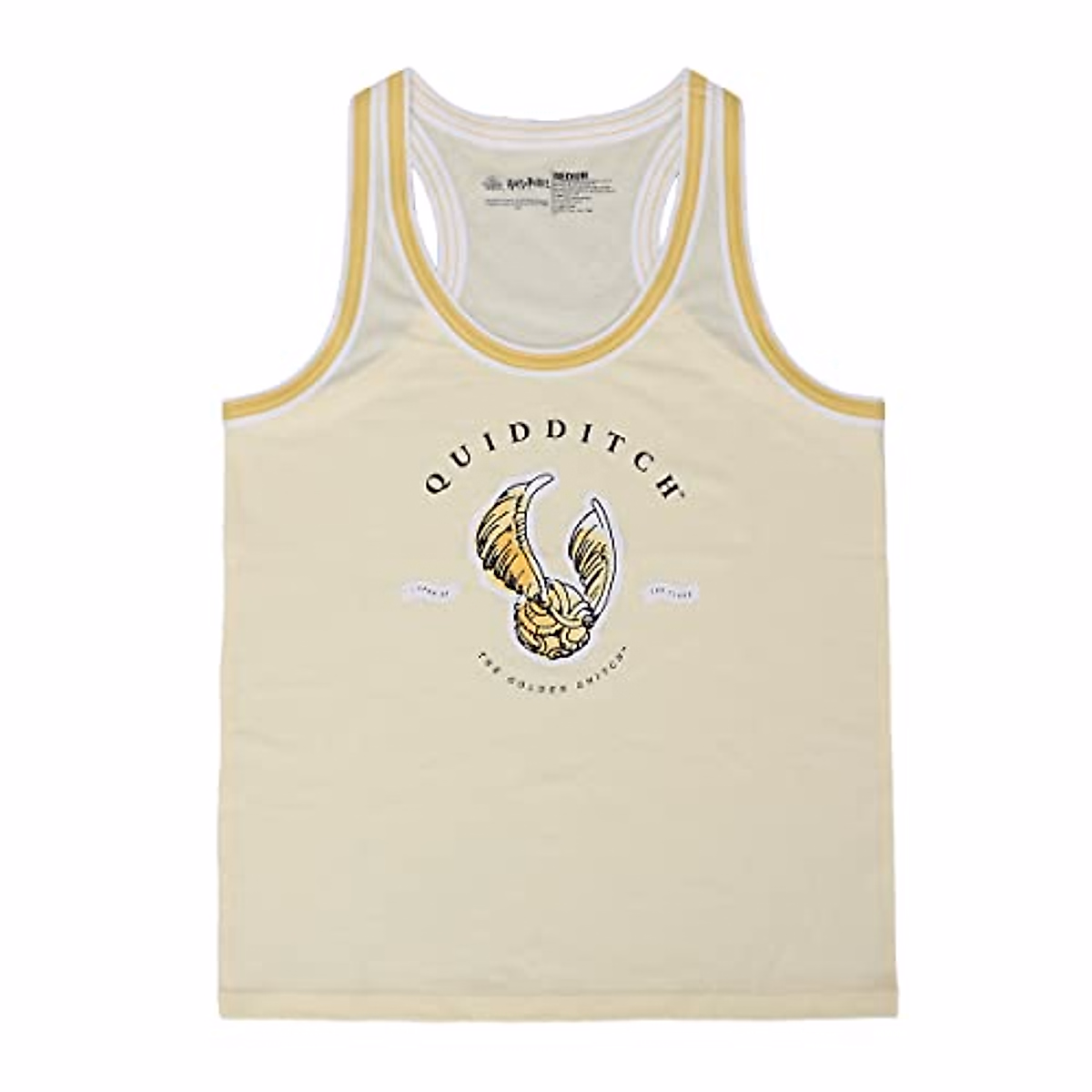 Harry Potter Quidditch The Golden Snitch Women's Racer Back Tank Top & Dolphin Lounge Shorts Sleepwear Set-XL