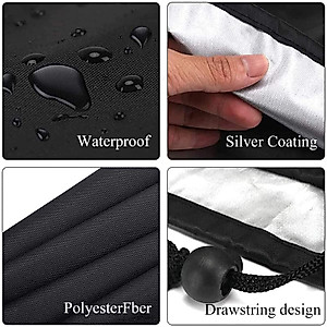 ZHANGY Garden Furniture Covers Round 24" D x 24" H, Patio Furniture Covers Waterproof, Outdoor Furniture Covers, Windproof Durable Outdoor Veranda Patio Garden Furniture Cover