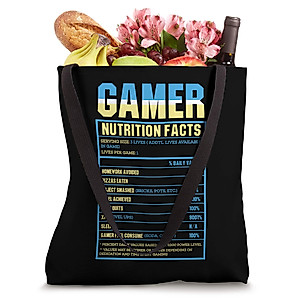 Gamer Nutrition Facts - Funny Gamer Tote Bag