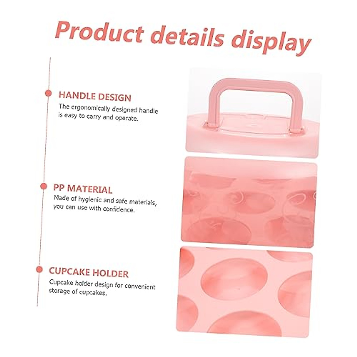 EXQUIMEUBLE portable cake box cupcake carriers cake packing holders refrigerator stand egg container cake carrier with lid and handle muffin pan Portable cupcake containers cupcake Transporter