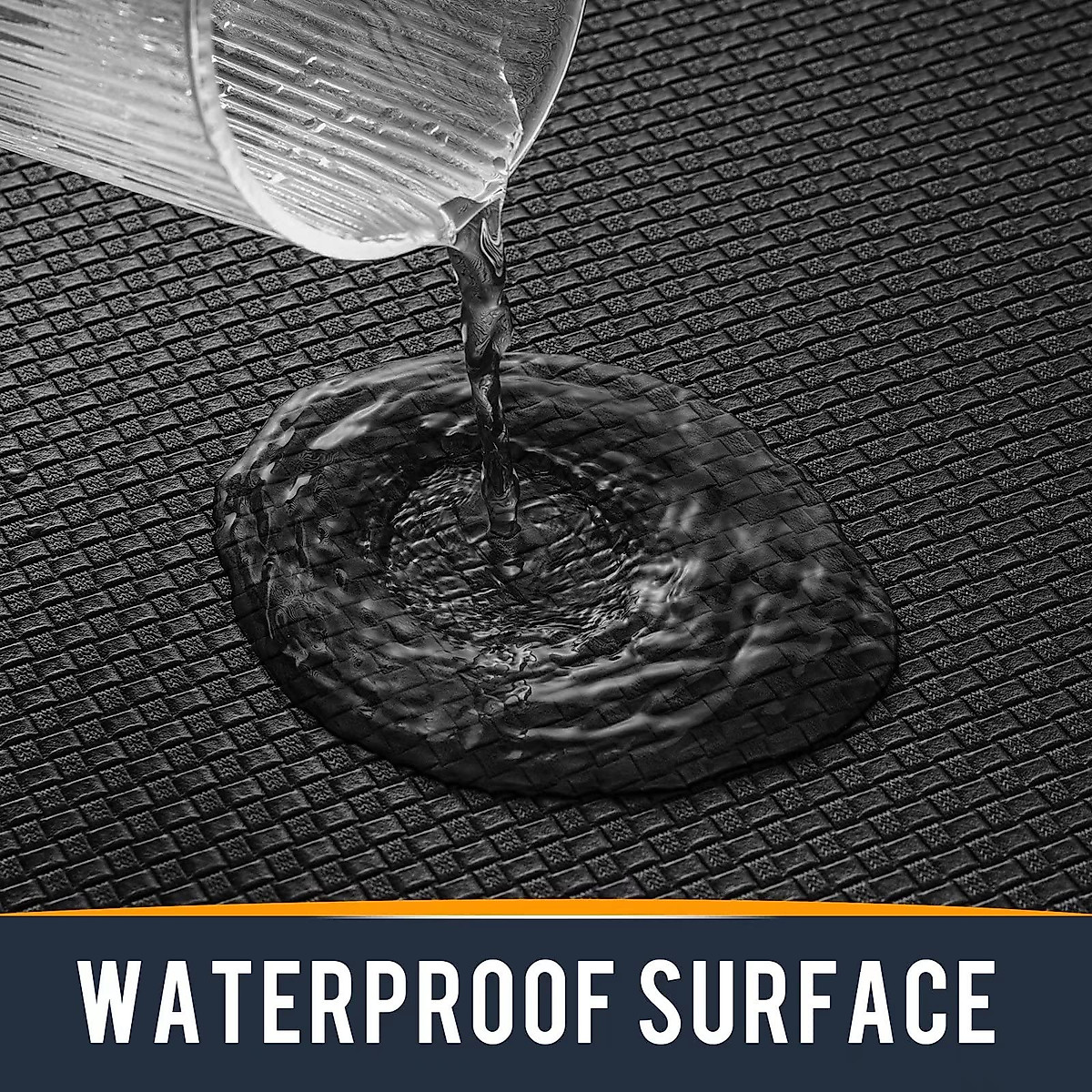 Oakeep Kitchen Mat Anti Fatigue Cushioned Mats for Floor Runner Rug Padded Kitchen Mats for Standing, 17"x59", Black