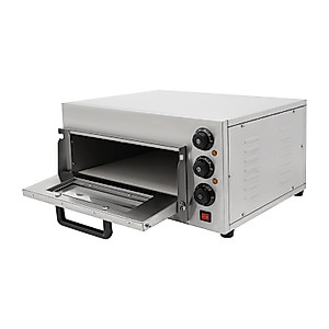 Surneis Pizza Oven, Countertop Microwave Ovens, Commercial Ovens with Thickened Insulation, 1.3KW Indoor Pizza Oven, Adjustable Temperature and Time for Families, Parties, Barbecues