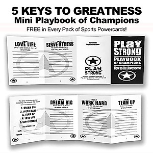 Play Strong 3-Pack Thanks Coach You're the Best Clipboard 3-Pack (5x7) Greeting Cards Perfect for Sports Seasons Team Banquet Party Thank You Coach Appreciation Gifts - Your Coaches Will Love 'Em!