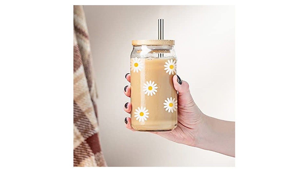 GSPY Daisy Aesthetic Cup - Perfect Gift for Coffee Lovers