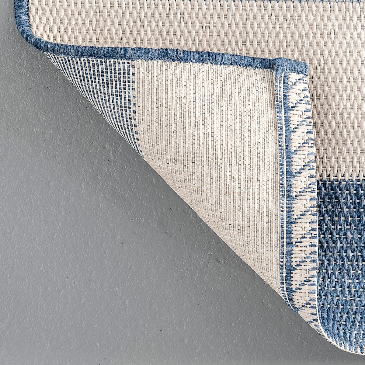 nuLOOM Robin Multi Stripe Indoor/Outdoor Area Rug, 10x14, Blue