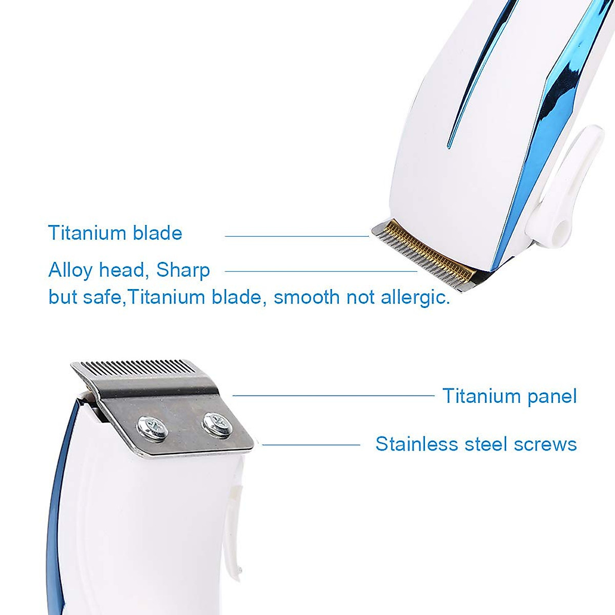 EVTSCAN Men's Electric Razors, Hair Cutting Kit Professional Hair Clipper Adult Child Haircut Trimmer Set 220V, Wet & Dry Hair Trimmer, Home & Travel