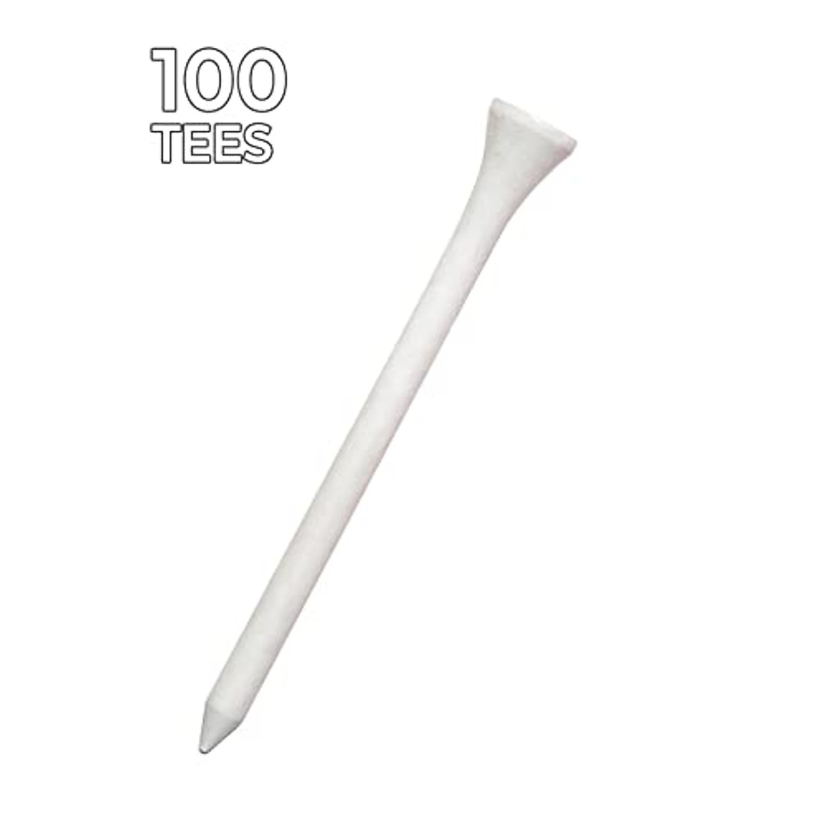 Pride Golf Tee, 2-3/4 inch Deluxe Tee , White