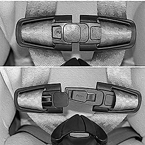 Universal Child Seat Chest Harness Clip and Baby Seat Safety Belt Clip Buckle Universal Replacement for Kids Trend Adjustable Guard(Black)