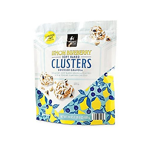 Member's Mark Lemon Blueberry Drizzled Granola Clusters (24 Ounce), 1.5 Pound (Pack of 1)