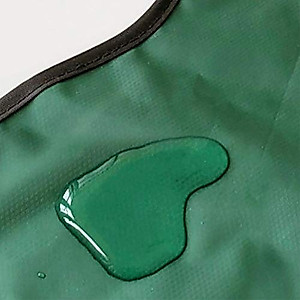 Pet Waterproof Clothes Adjustable Raincoat Lightweight Rain Belly Cover for Dogs and Puppies (Green, Size S) Pet Supply
