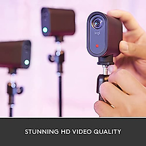 Logitech for Creators Mevo Start 3-Pack Wireless Live Streaming Cameras, for Multi-Camera HD Video,App Control and Stream via Smartphone or Wi-Fi