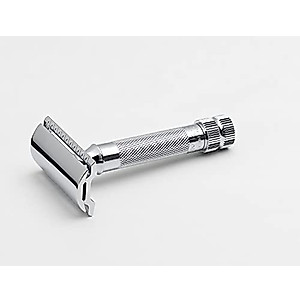 Merkur Mk34c Double Edge Razor with Heavy Duty Short Handle