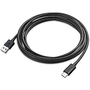 Akingdleo Replacement Xbox One Charging Cable,Play Charge Cord Compatible for Xbox One S/Xbox One Elite/Xbox One X/DualShock 4 Controllers (Black 5FT)